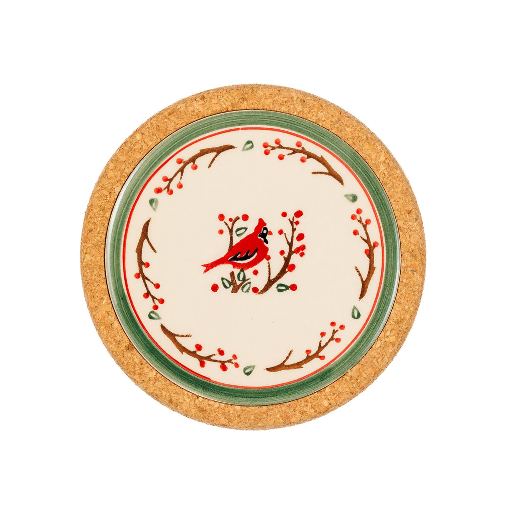 Trivet Round Berry Bird | NicholasMosse.com